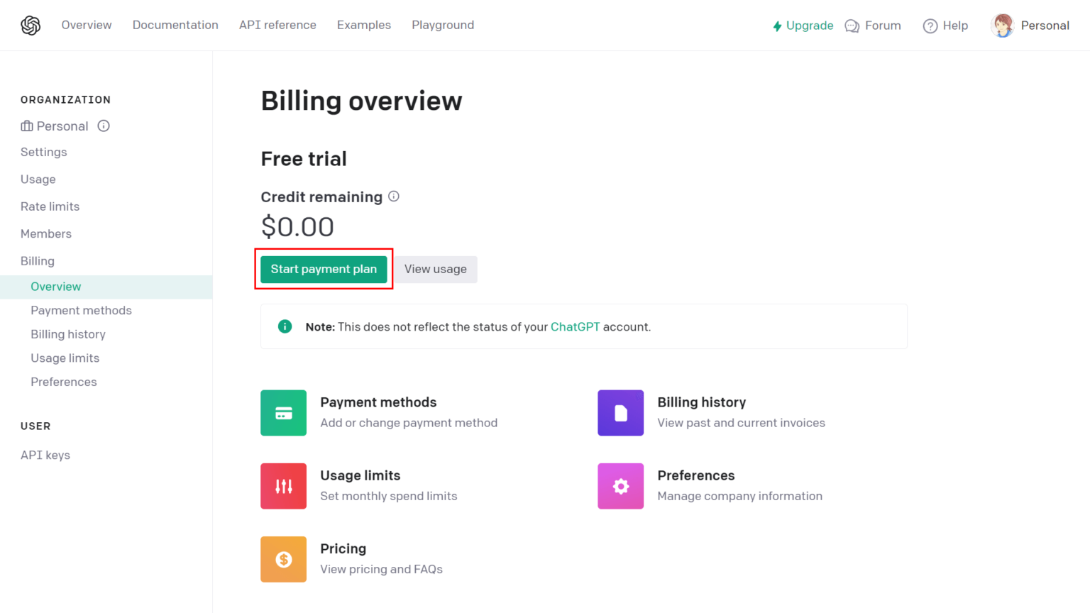 【OpenAI API】エラー[You exceeded your current quota, please check your plan ...