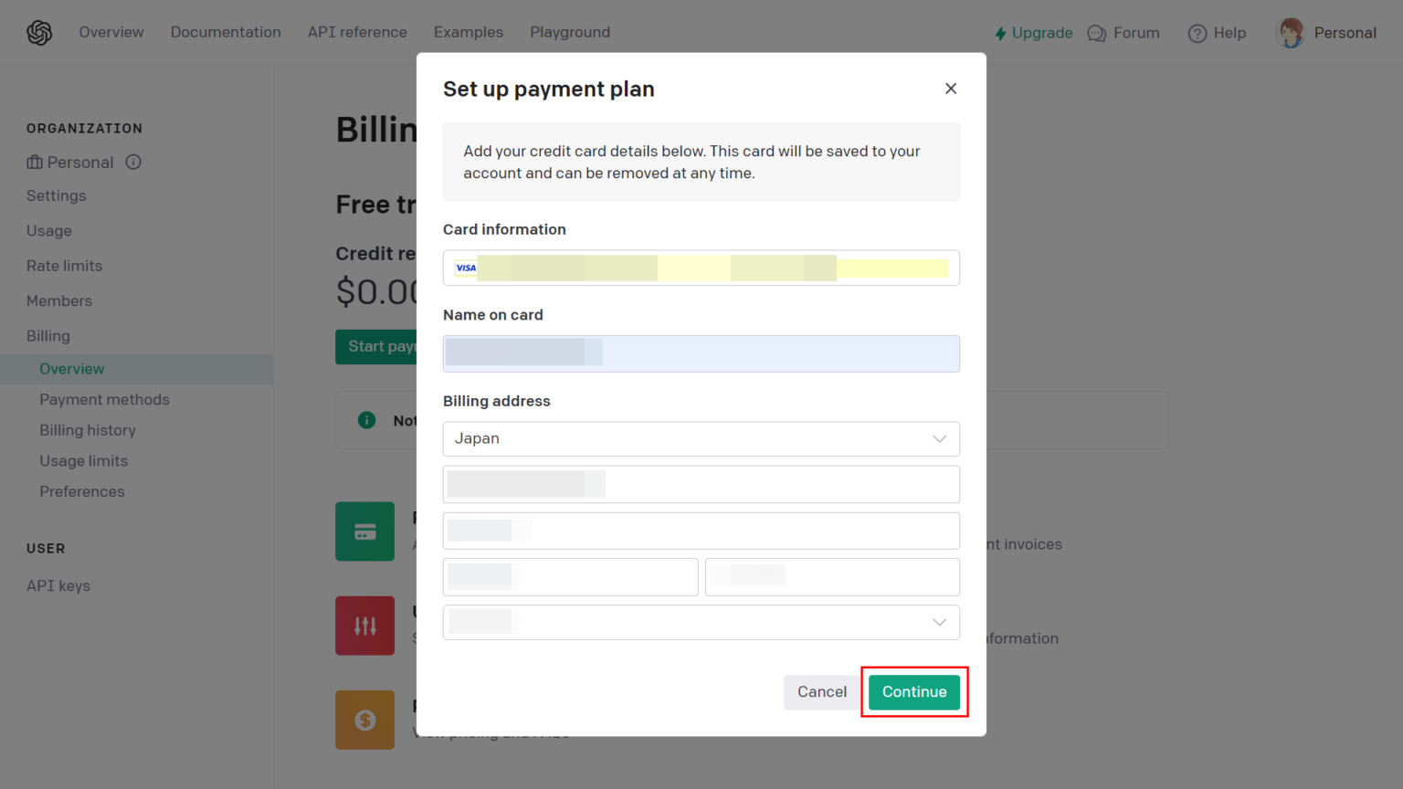 【OpenAI API】エラー[You exceeded your current quota, please check your plan ...